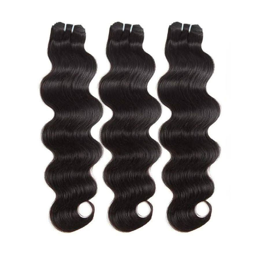 WOWANGEL 100% Virgin Body Wave Hair Bundles - 3pcs Deal | Natural Black ...